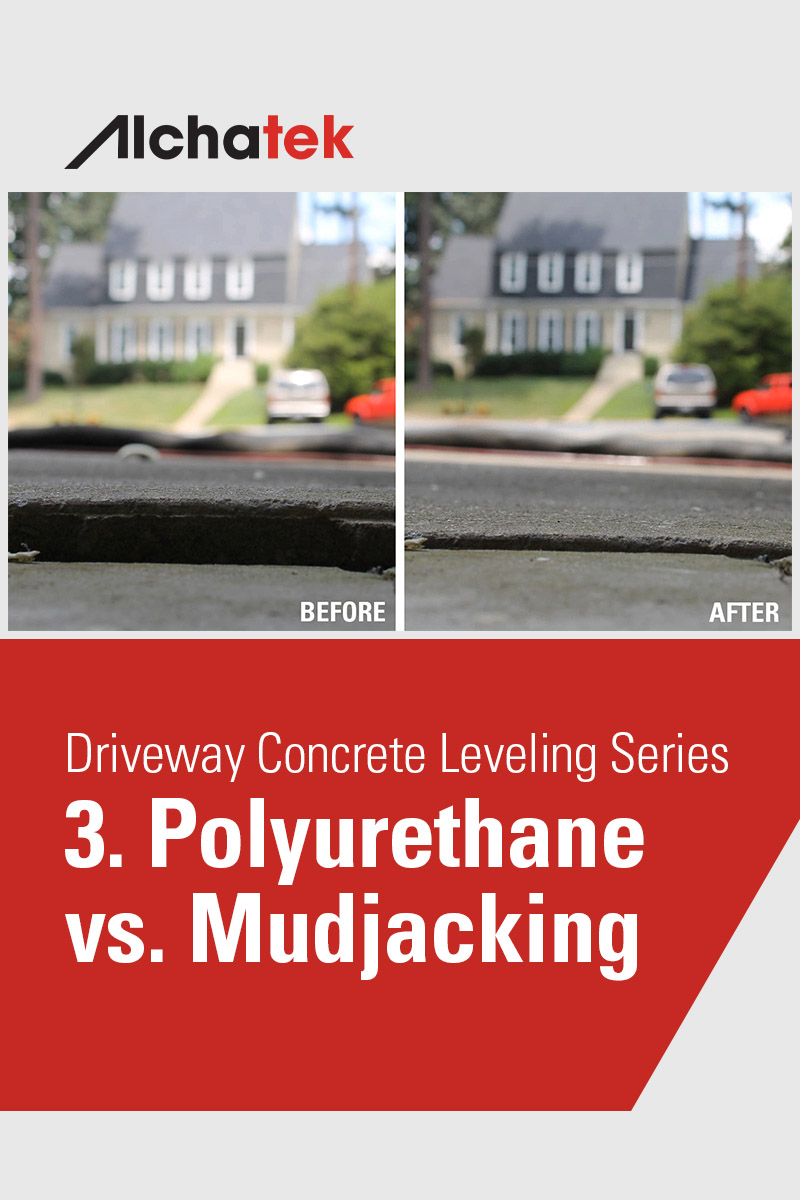 Driveway Concrete Leveling Series - 3. Polyurethane vs. Mudjacking