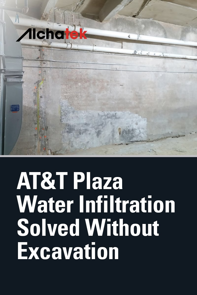 AT&T Plaza Water Infiltration Solved Without Excavation