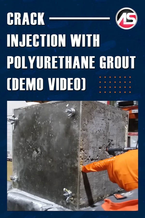 Crack Injection with Polyurethane Grout (Demo Video)