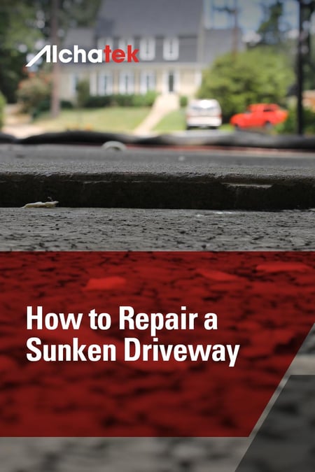 How to Repair a Sunken Driveway