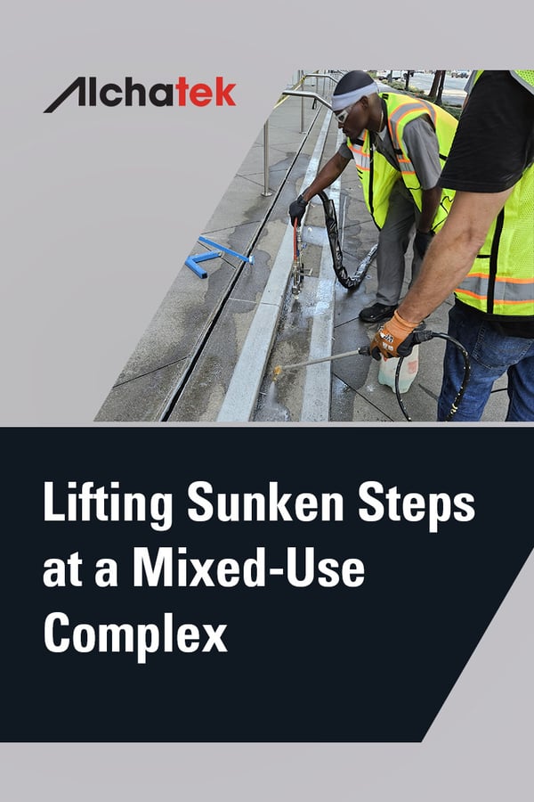 Case Study - Lifting Sunken Steps at a Mixed-Use Complex