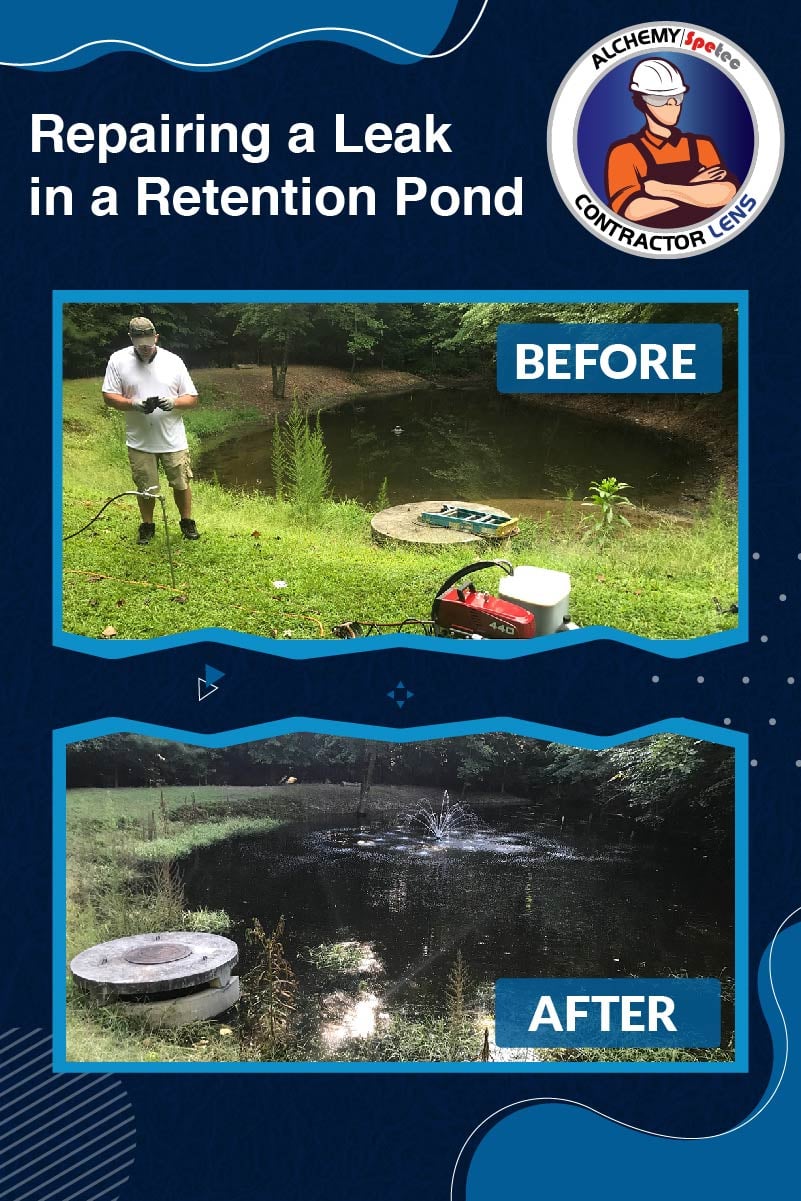 Case Study - Repairing a Leak in a Retention Pond