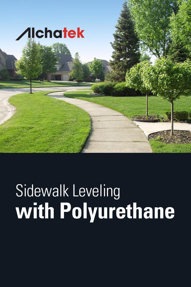 Sidewalk Leveling with Polyurethane