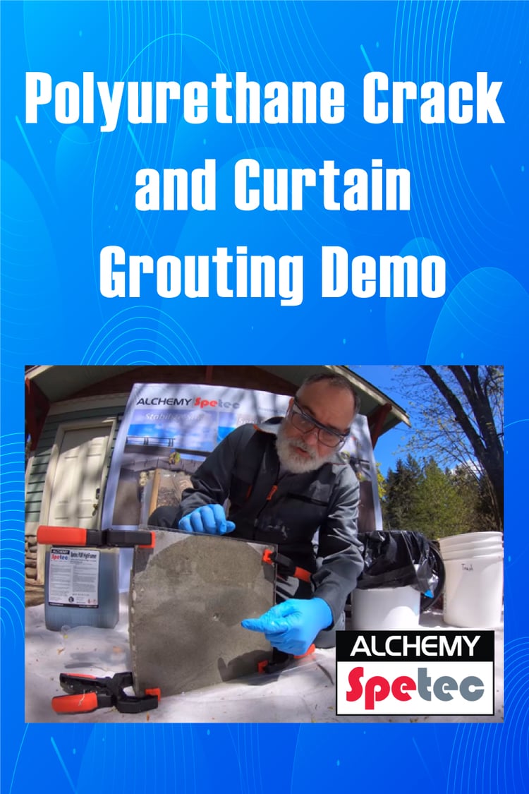 Polyurethane Crack and Curtain Grouting Demo