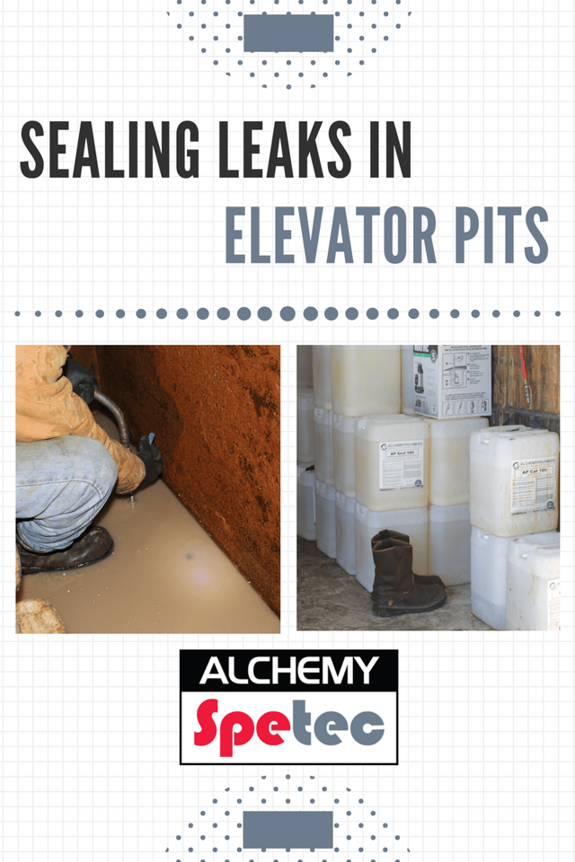 Sealing Leaks in Elevator Pits