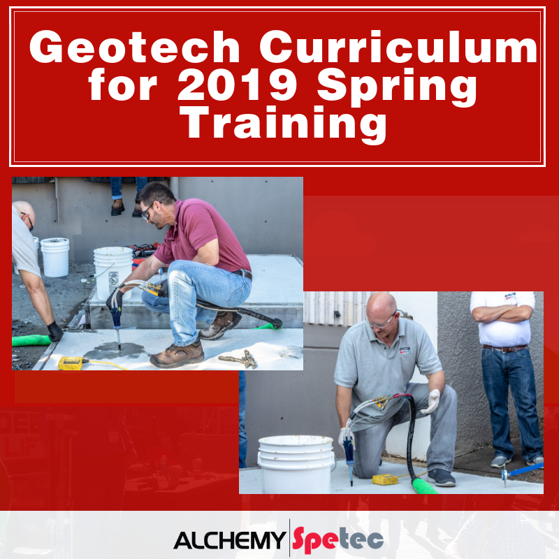 Geotech Curriculum for 2019 Spring Training