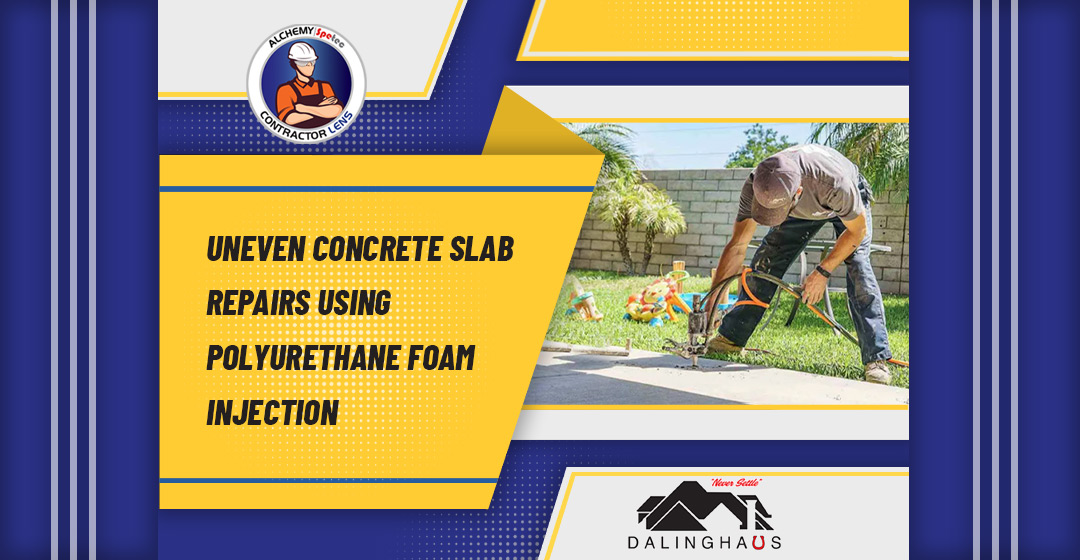Uneven Concrete Slab Repairs Using Polyurethane Foam Injection