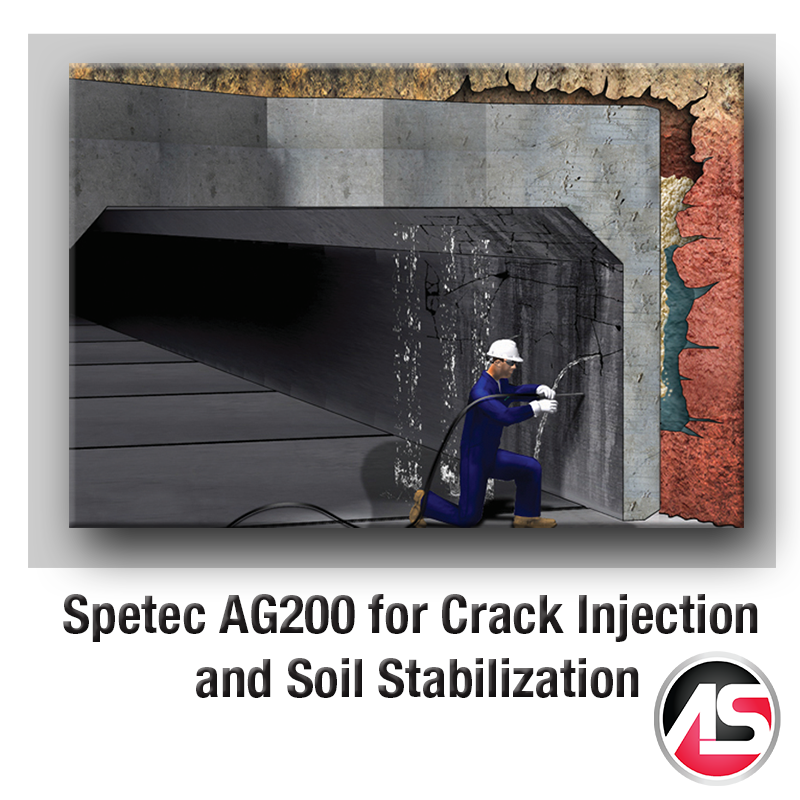 Spetec AG200 for Crack Injection and Soil Stabilization