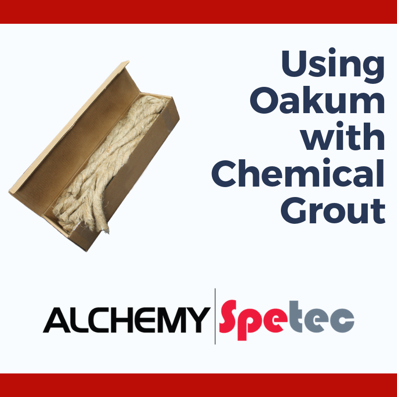 Using Oakum with Chemical Grout