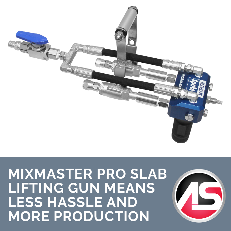 MixMaster Pro Slab Lifting Gun Means Less Hassle and More Production