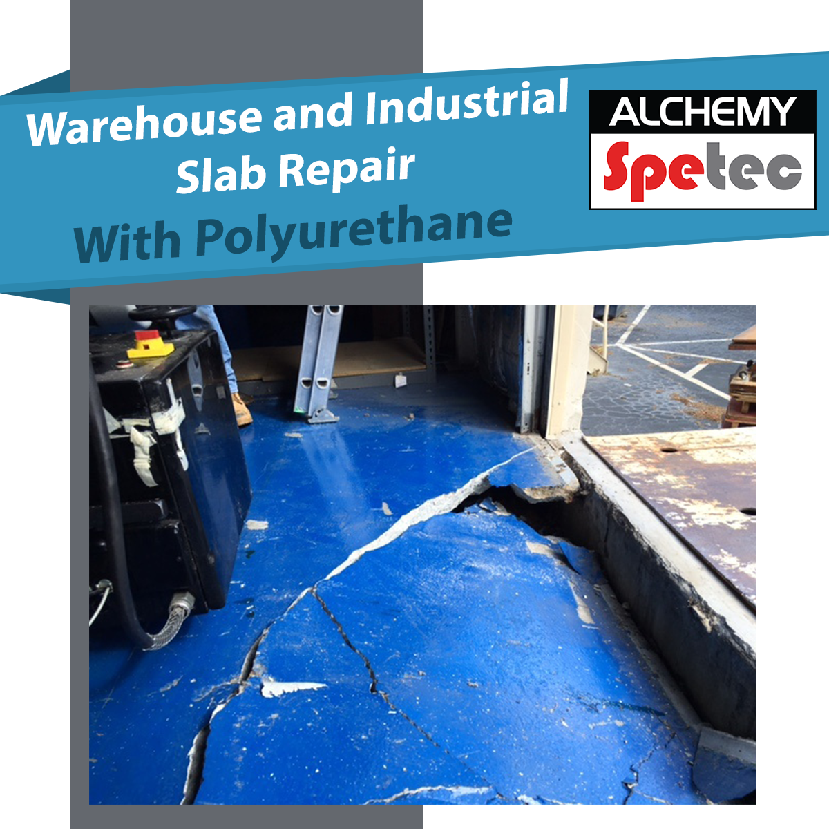 Warehouse and Industrial Slab Repair With Polyurethane